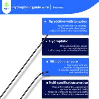 China Medical Hydrophilic Guidewire Angled Radiopaque Tips Lubricious Coating Customization for sale