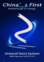 China Hydrophobic Ureteral Stent System with Nitinol Support and Enhanced Fatigue Resistance for sale