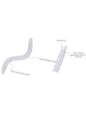 China Nitinol Double-J Ureteral Stent with Hydrophobic Coating and Enhanced Visibility for sale