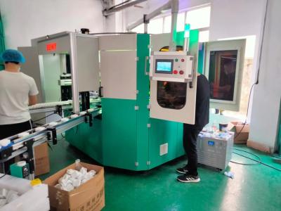 China 2-6 Colors Glass Bottle Servo Driven Rotary Screen Printing Machine, Printing Area 300mm X 200mm for sale