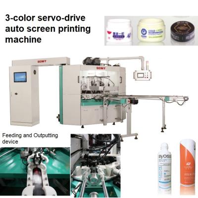 China 3-Color 80pcs/Min Soft Tube CNC Automatic UV Printing Machine for sale