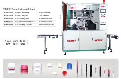 China 1 Color Round Bottle Screen Printer For Plastic Metal And Glass Materials UV Ink Printing for sale