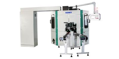China 3-Color 60 Pcs/Min Round Jar/Cap Automatic UV Screen Printing Machine for sale