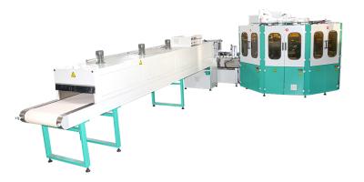China Up To 60pcs/Min Bottle Screen Printer For Plastic Metal And Glass Material Bottles With IR Curing for sale