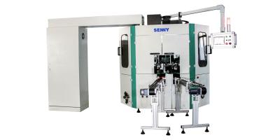 China Round/Jar Cap Fully Automatic Screen Printing Hot Stamping Capability Machine 60pcs/Min for sale
