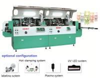 China 1-8 Colors  Automatic Linear UV Printing Machine For Plastic 85 Pcs/Min for sale