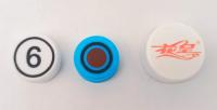 China Automatic 2-Color Pad Printing Machine for 28-38mm Diameter Plastic Bottle Caps for sale