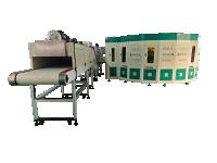 China CNC Glass Bottle 6-Color IR+UV Screen Printing Machine with servo motor up to 55pcs/min for sale