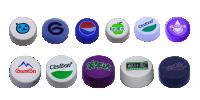 China Automatic UV Offset Printing Machine for Plastic Bottle Caps 28-38mm Diameter at 1600pcs/minute with 1-4 Colors for sale