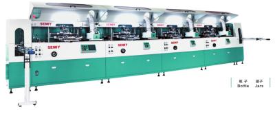 China OEM 6000pcs/Hr 8 Colors Screen Printing Machine For Container for sale