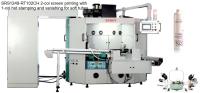 China 70pcs/Min Silk Screen Printing Machine , 6-7bar 4 Color Screen Printer for sale