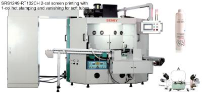 China 70pcs/Min Silk Screen Printing Machine , 6-7bar 4 Color Screen Printer for sale
