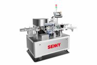 China 2Kw 220VAC PLC Controlled Lipstick Labeling Machine With 60-90 Pieces/Min for sale