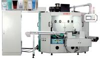 China Varnishing Plastic Container Screen Printing Machine 360 Degree With Hot Stamping Functions for sale