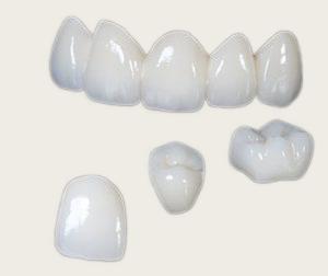 China Full Contour Dental Crown And Bridge Precision Teeth Zirconia Crowns CE FDA Certified for sale