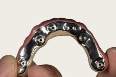 China Dental Zirconia Bridge Over Titanium Bar High Precision Implant Restorations for sale