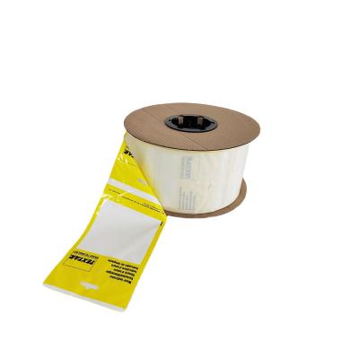 China Custom Printed LDPE Plastic Pre Opened Poly Bags On A Roll Fan Folded Perforated Auto Bag for sale