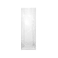 China Clear Flat Bottom Side Gusset Bag Cellophane Bags For Candy Cookie Bakery Packaging for sale