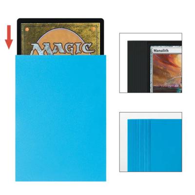 China Custom Black-Lined Premium Amazing Strength Anti Glare Mtg Matte Trading Card Sleeves for sale