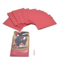 China Custom Logo ODM Clear Soft Plastic Trading Game Card Protector Sleeves For Anime Yugioh Mtg Tcg for sale
