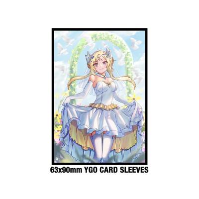 China Custom Anime Yugioh Standard Size 62x89mm Solid Art Printed Game Plastic Trading Card Sleeves for sale