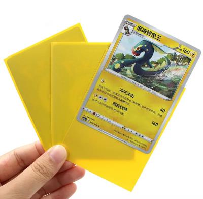 China 14 Colors Game Card Protector Holder Matte Interior Crystal Clear MTG Standard Trading Card Sleeves for sale