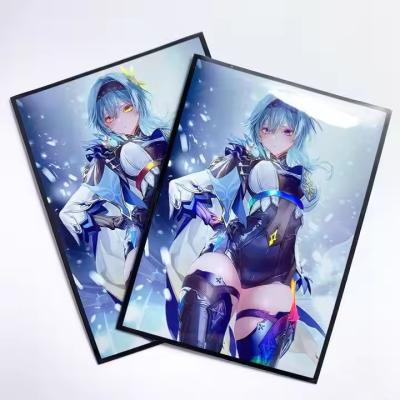 China Customized Printing Art Yugioh MTG TCG Holo Hologram Anime Cards Trading Board Game Sleeves for sale
