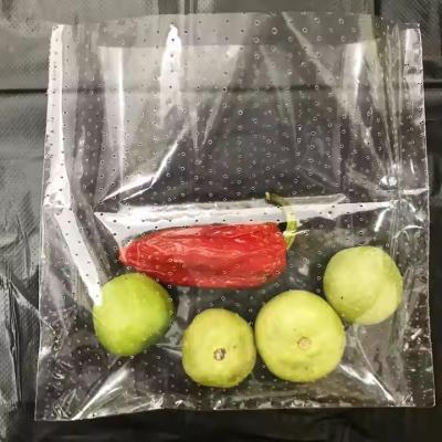 China Micro Perforated Hdpe Clear Poly Plastic Bag For Vegetable Fruit for sale