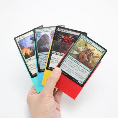 China Premium Matte Trading Card Sleeves Poke Dragon Shield Card Sleeves Standard Mtg Card Sleeves for sale