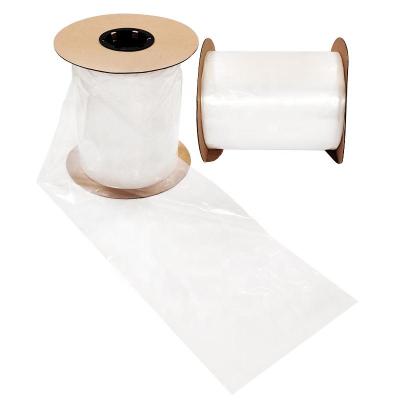 China PE Plastic Auto Bags Perforated Pre Opened Clear Poly Bag On Roll For Automated Packaging for sale