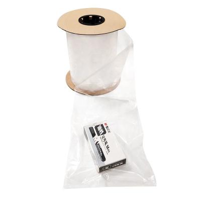 China White And Clear Perforated Custom Pre Opened Poly Bags Auto Bags On Rolls for sale
