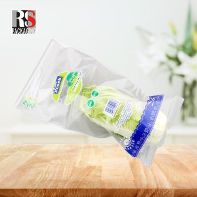 China Customized Clear Micro Perforated Fresh Vegetable Packaging Bag Food Preservation And Storage Usage With Fancy Design for sale