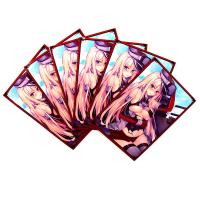China Custom Printed Art Card Sleeves For Yugioh MTG TCG Holographic Animated Custom Card Trading Board Games for sale