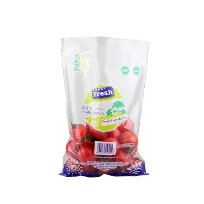 China Fresh Vegetable and Mango Fruit Packaging Bags with Zipper Lock Options for sale