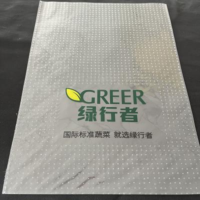 China Custom  Micro Perforated  OPP Heat Seal Gravure Printing Fresh Green Vegetable Sandwich Packaging Bag for sale