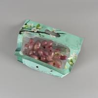 China Custom Clear Food Grade Plastic  Fresh Produce Packaging Bag Farm Fruit Vegetables CPP  Resealable Ziplock  Bag for sale