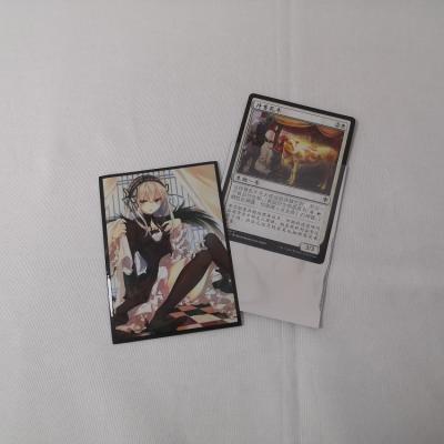 China Private Custom Printed Anime Card Protecting Sleeves Card Game Accessory Custom Art Card Sleeve for sale