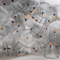 China 500 MIX 8 Size Ventosas Hijama Cups with Pump Tool Disposable Cupping Therapy Cups for sale