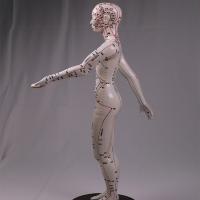 China Bronze Human Body Acupuncture Model Manikin with Male Acupoints and Meridian Points for sale