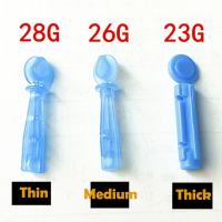 China 50pcs/BOX 23g Stainless Steel Flat Twist Blood Lancet for Diabetes 2 Years Shelf Life for sale