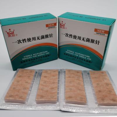 China 100Pcs/Box Disposable Sterile Ear Needles 0.22*1.5mm for Single Auricular Acupuncture for sale