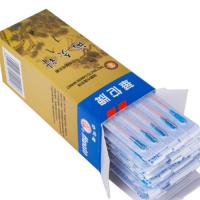 China Sterile Stainless Steel Acupuncture Needle with Copper Handle and Individual Guide Tube for sale