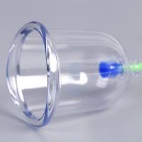 China Body Healthcare 3.5cm Chinese Traditional Curve Vaccum Suction Cupping with Pumping Gun for sale