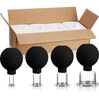 China Effective Facial Rejuvenation with Silicone Glass Vacuum Suction Massage Cupping Cups for sale