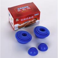 China 12pcs Chinese Plastic Facial Cupping Cups Set Gua Sha Cans Silica Gel Anti Cellulite Massage Therapy for Body/Face for sale