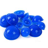 China 12pcs Chinese Plastic Facial Cupping Cups Set Gua Sha Cans Silica Gel Anti Cellulite Massage Therapy for Body/Face for sale