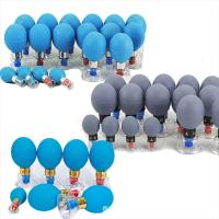 China Transparent 7 Type Mix Haci Magnetic Acupressure Suction Cup Ventosa Therapy Massage Set for sale
