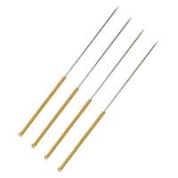 China Disposable Sterile Acupuncture Needles 100pcs/Box Brass Handle Aluminum Foil Packing for sale