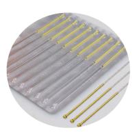 China Disposable Sterile Acupuncture Needles 100pcs/Box Brass Handle Aluminum Foil Packing for sale