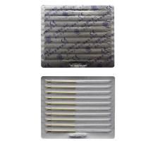 China Disposable Sterile Acupuncture Needles 100pcs/Box Brass Handle Aluminum Foil Packing for sale